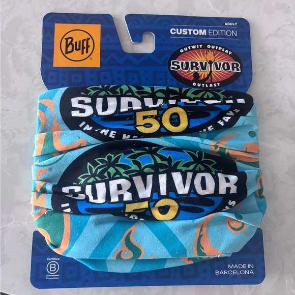 Buff | Accessories | 2 Survivor 5th Anniversary Blue And Green Buff ...